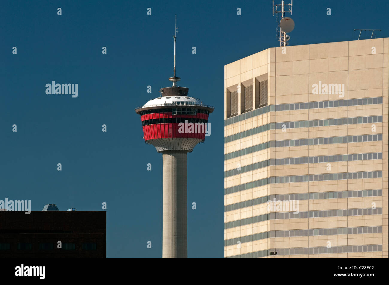 Calgary tower night hi-res stock photography and images - Alamy