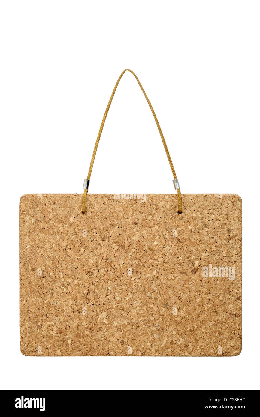 Empty cork memo board isolated on white background Stock Photo - Alamy