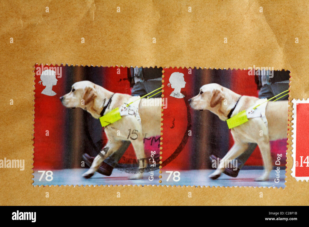 Guide dog postage stamp hi-res stock photography and images - Alamy