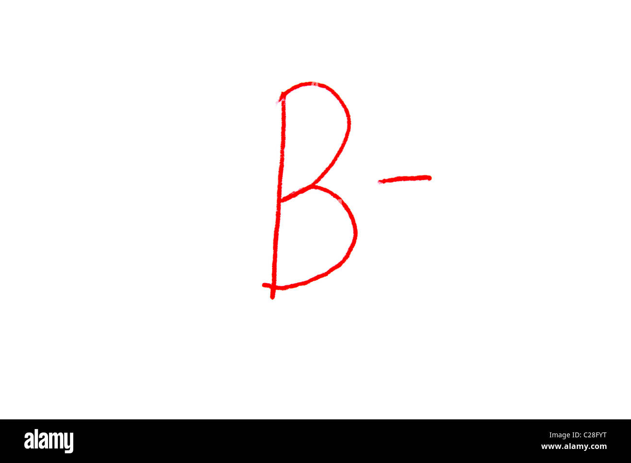 Letter b isolated red Cut Out Stock Images & Pictures - Alamy