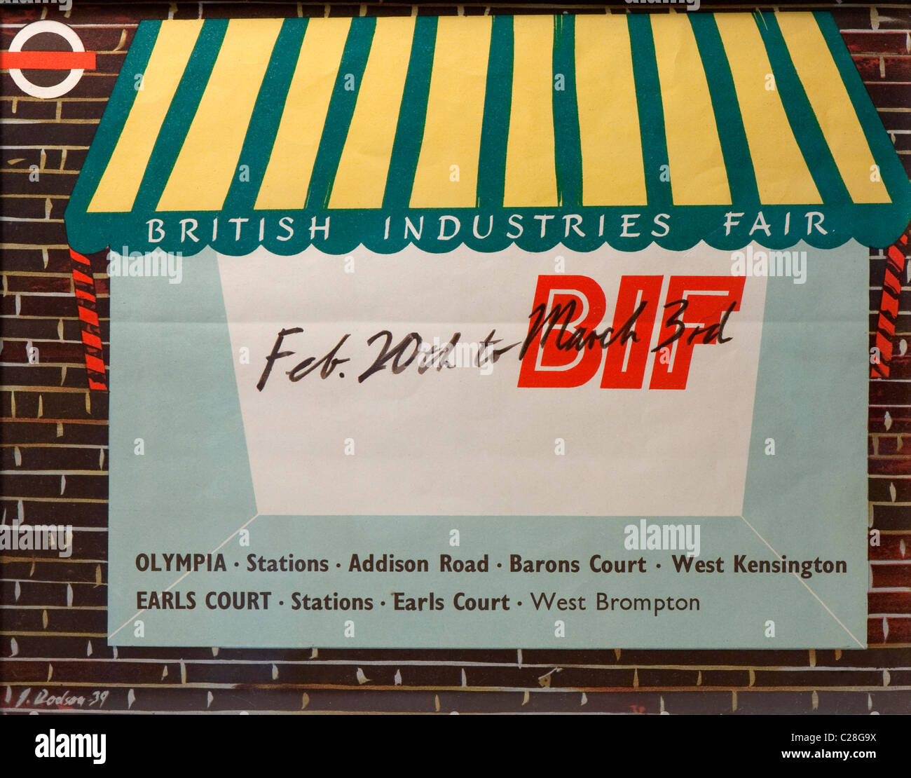 Original poster advertising the London British Industries Fair of 1939 ...