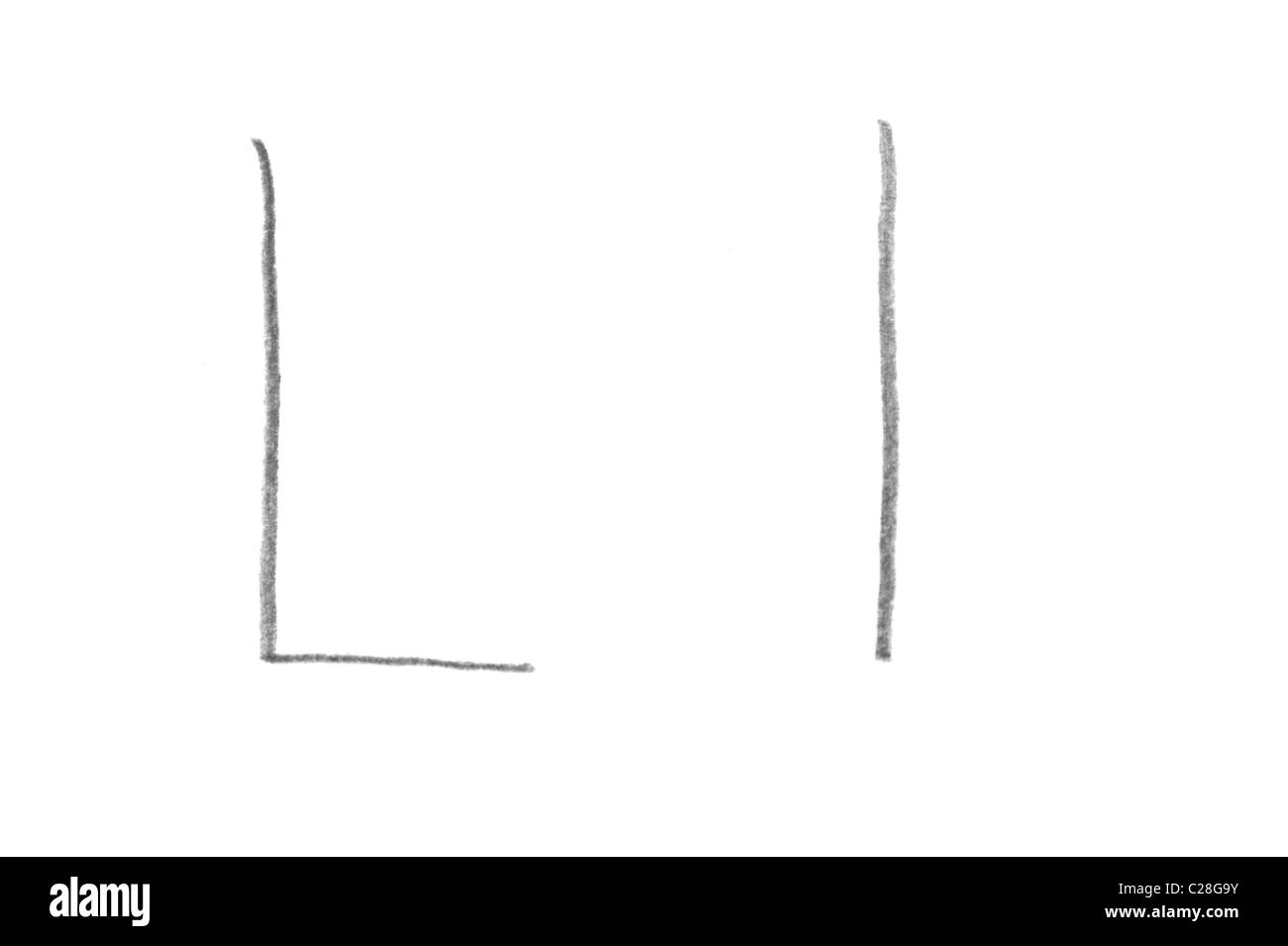 Letter l lowercase hi-res stock photography and images - Alamy