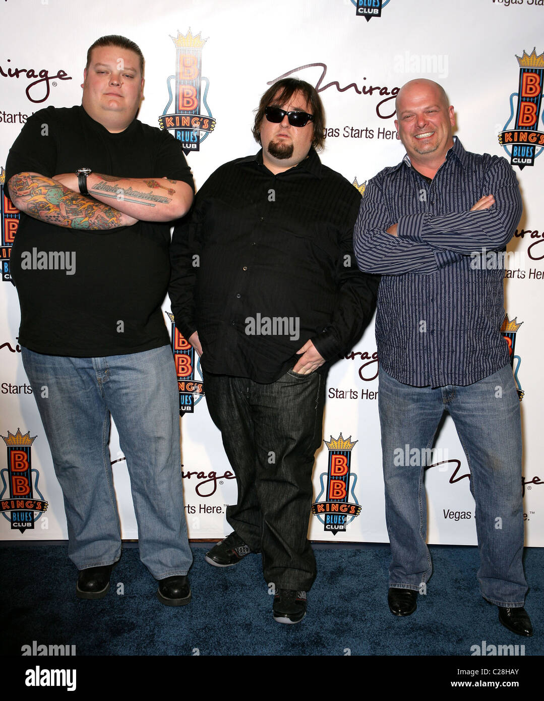 Corey Harrison, Chumlee and Rick Harrison The grand opening of B.B ...