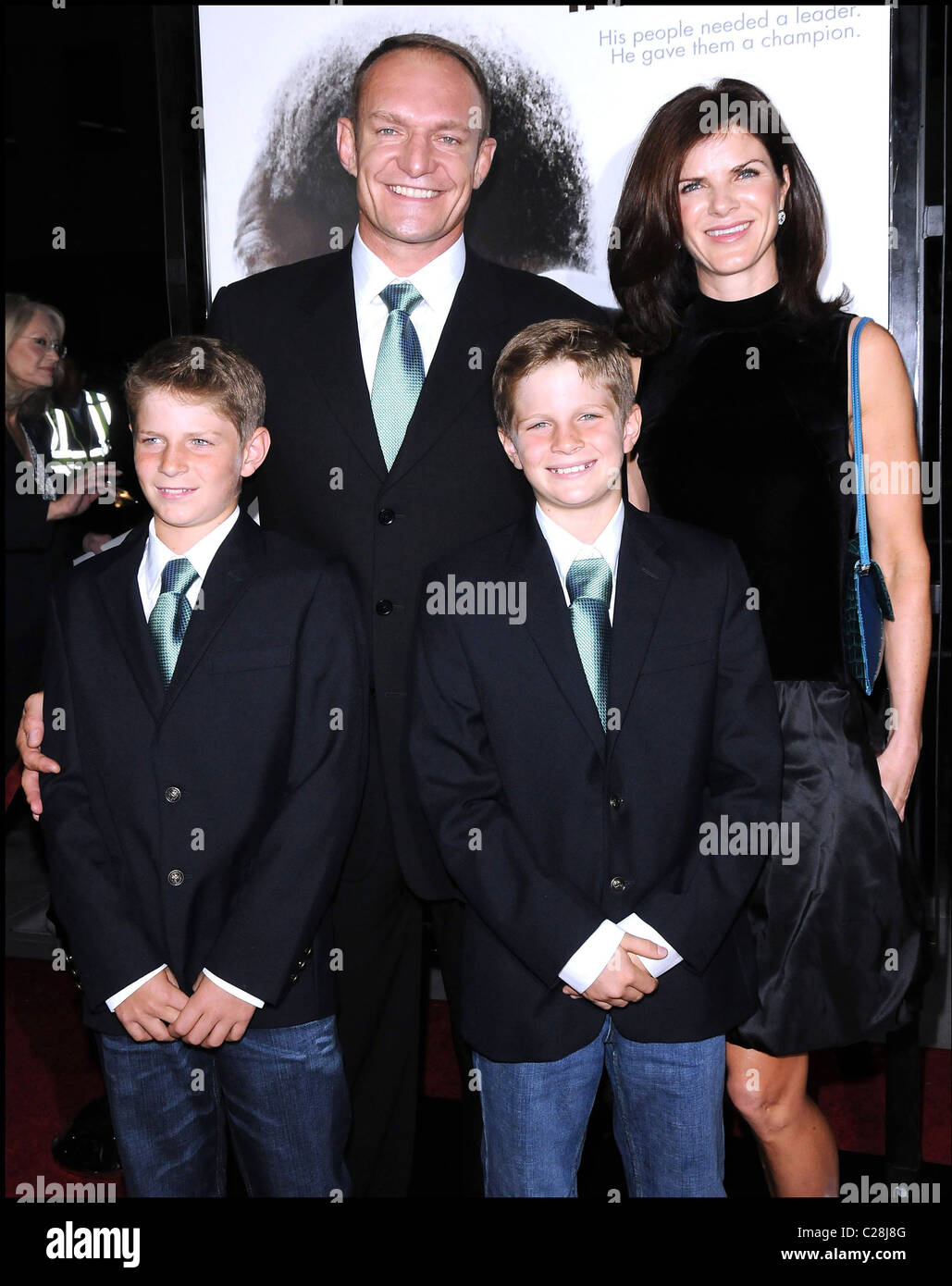 Francois Pienaar and Guests The Los Angeles premiere of 'Invictus' held ...