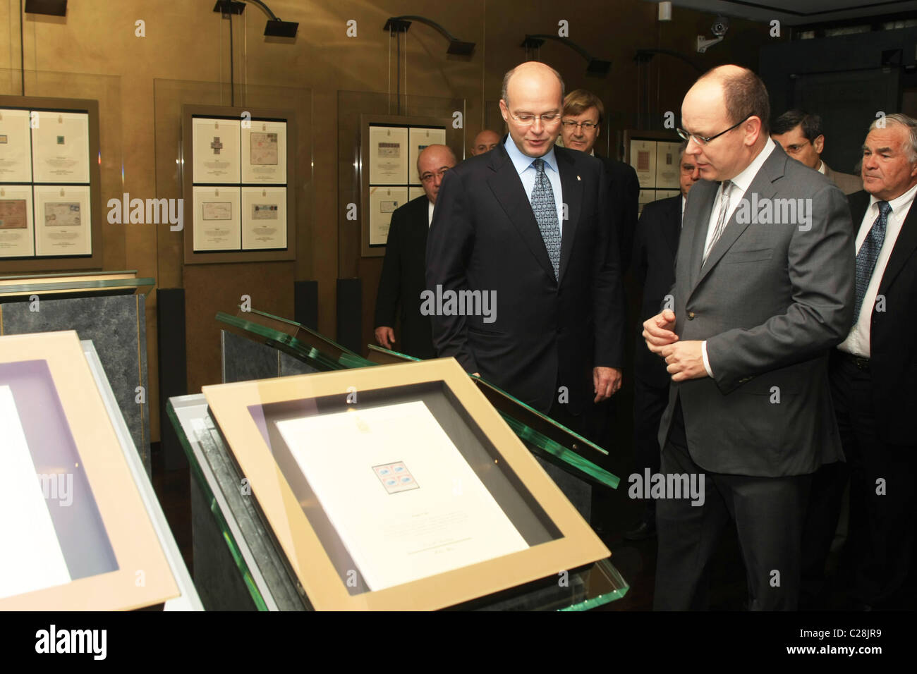 Prince Albert II of Monaco attends the international Stamp exhibition ...