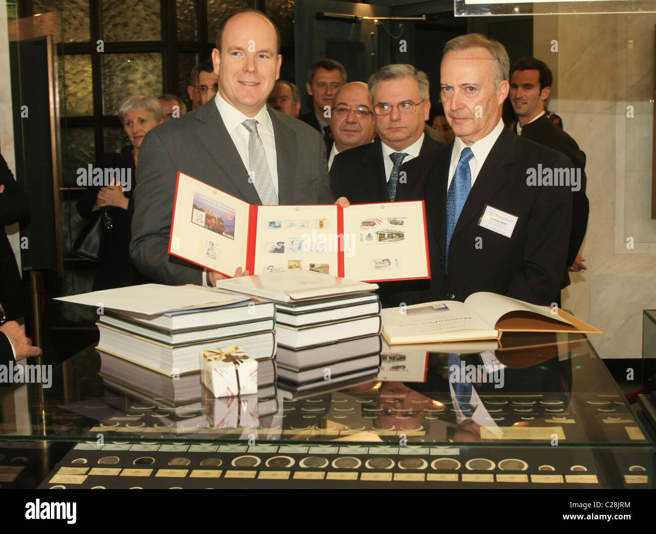 Prince Albert II of Monaco attends the international Stamp exhibition ...