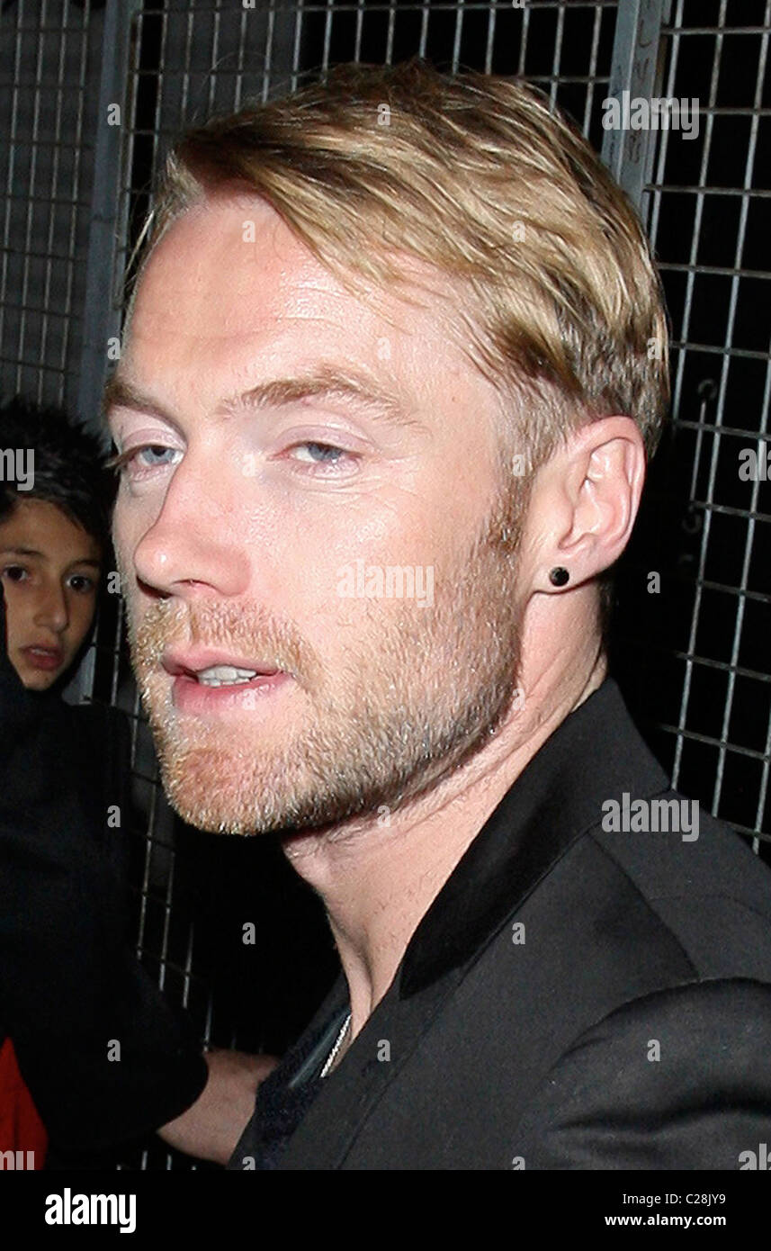 Ronan Keating leaving the Fountain Studios after the Semi Final of 'The ...