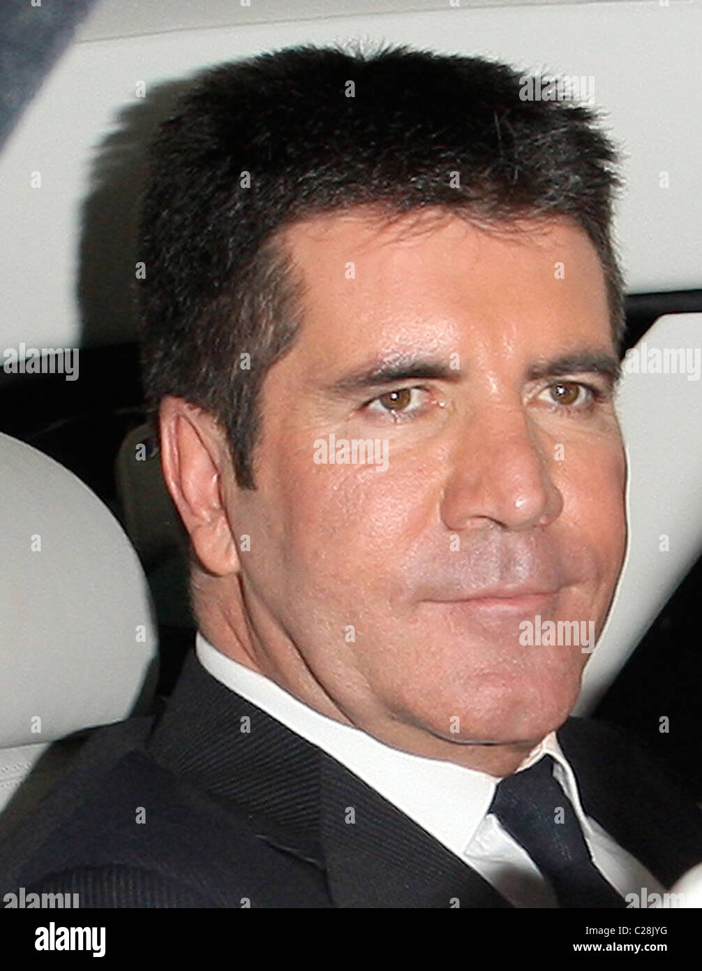 Simon Cowell leaving the Fountain Studios after the Semi Final of 'The ...