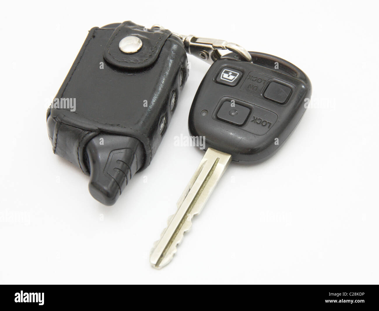 Car keys, objects isolated on white background Stock Photo - Alamy