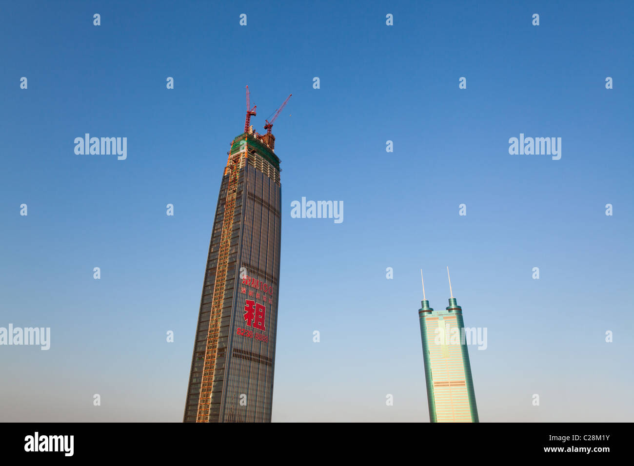 The tallest buildings in Shenzhen, China Stock Photo - Alamy