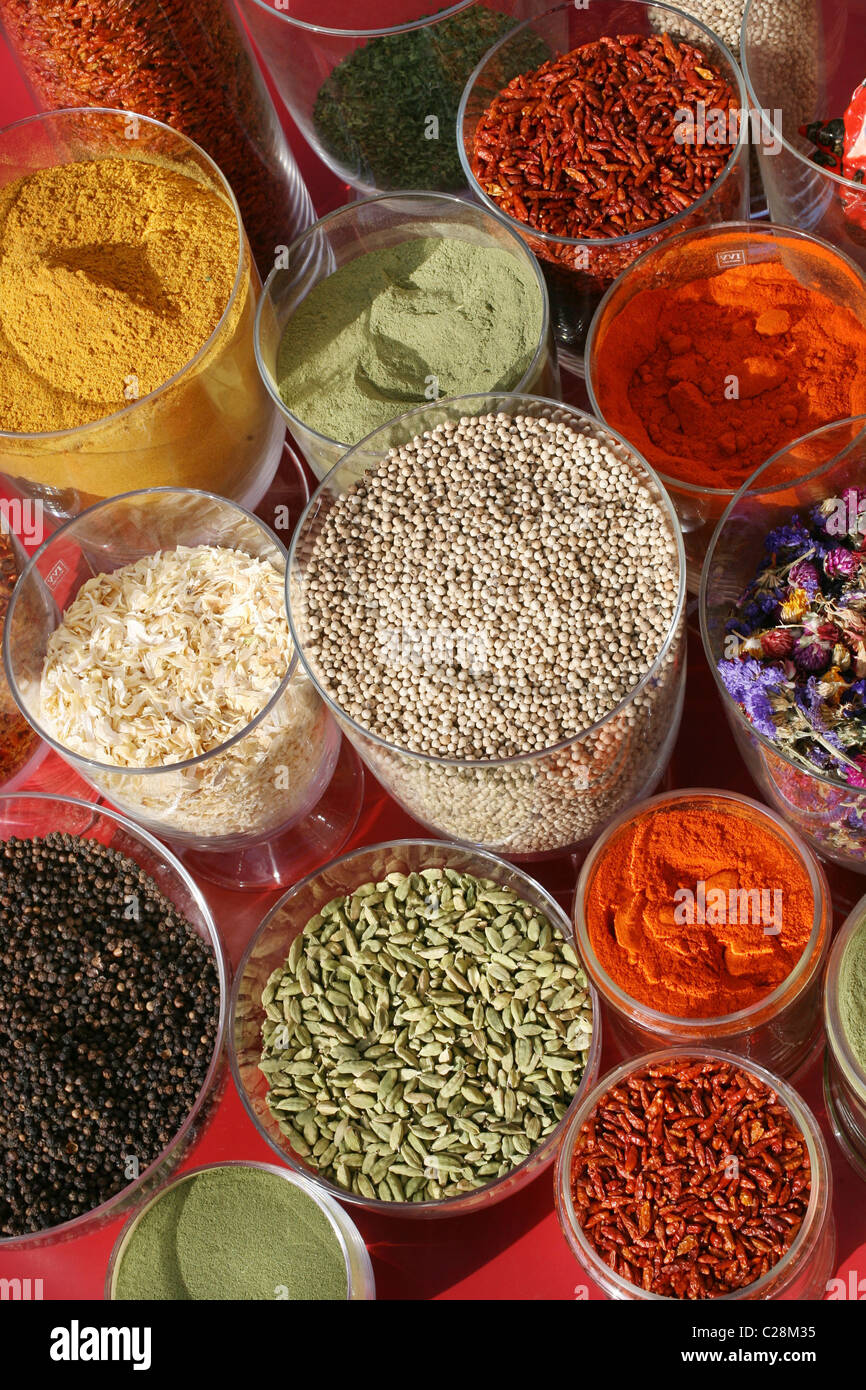 curry, paprika, pepper, chilli Stock Photo - Alamy