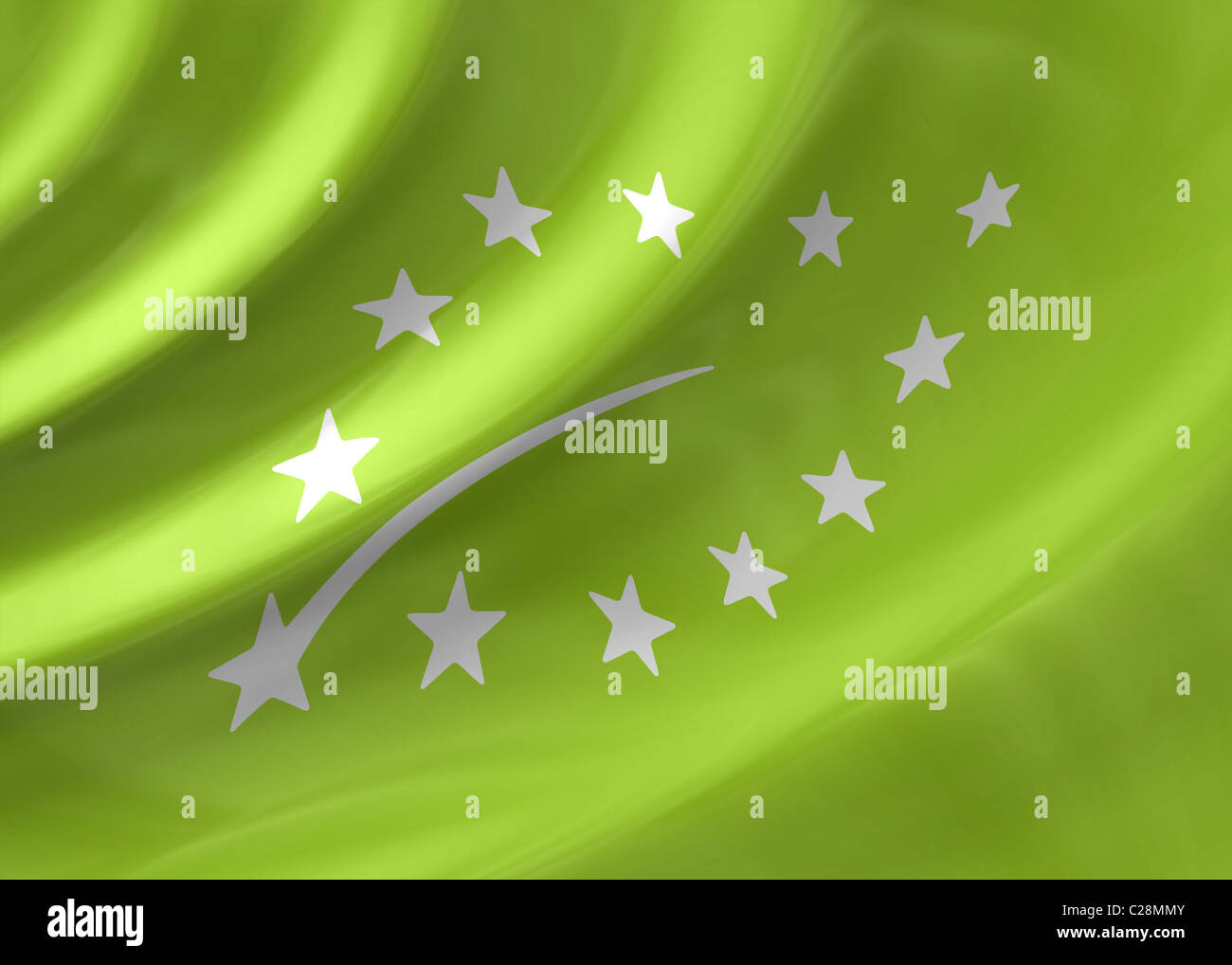 Euro leaf symbol logo flag Stock Photo - Alamy