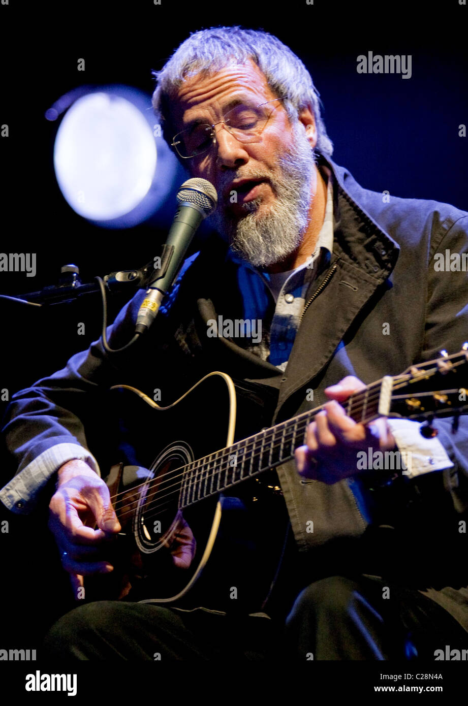 Yusuf Islam aka Cat Stevens performing at Liverpool Echo Arena ...