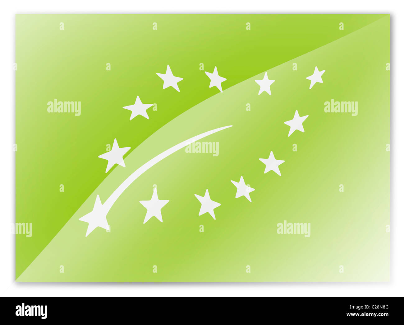 Euro leaf symbol logo flag Stock Photo - Alamy