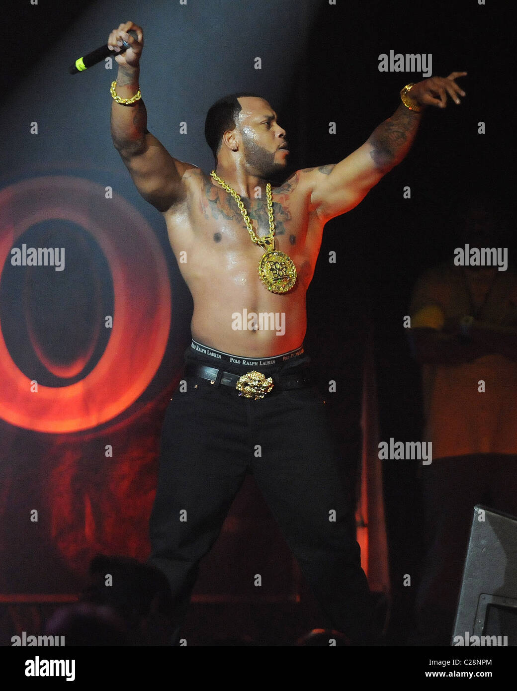 Flo Rida Y100's Jingle Ball 2009 held at the Bank Atlantic Center ...