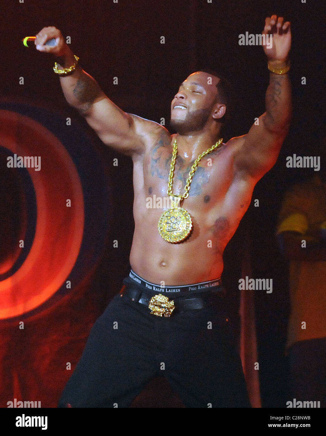 Flo Rida Y100's Jingle Ball 2009 held at the Bank Atlantic Center ...