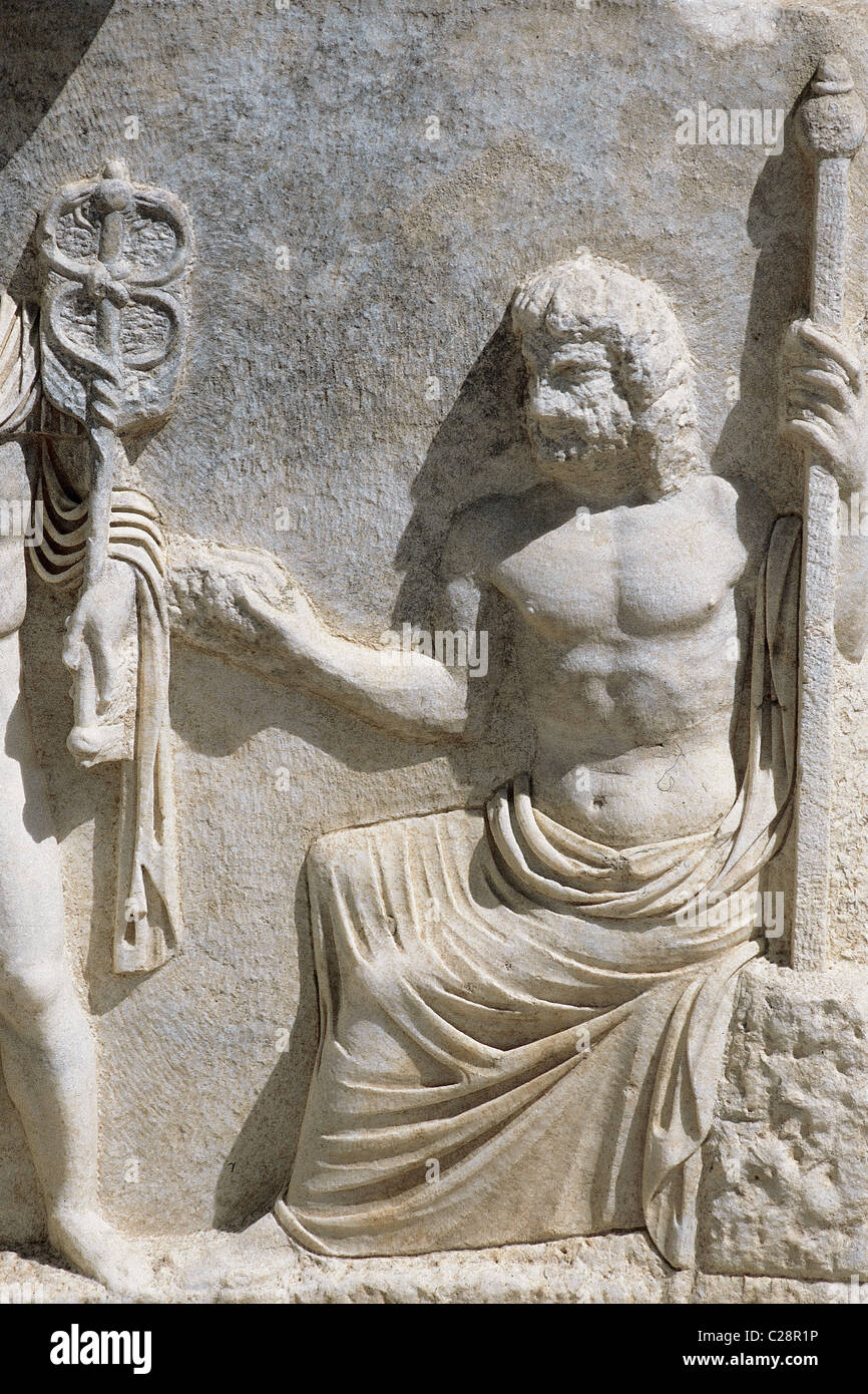 Greek art. Turkey. Relief depicting Zeus. Sarcophagus from the ...