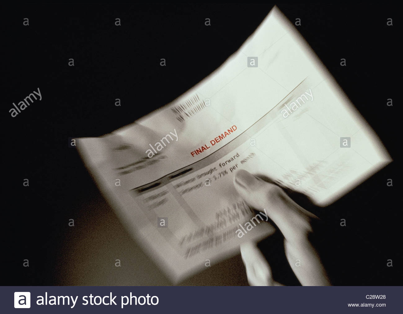Final Demand Invoice Stock Photos & Final Demand Invoice Stock Images ...