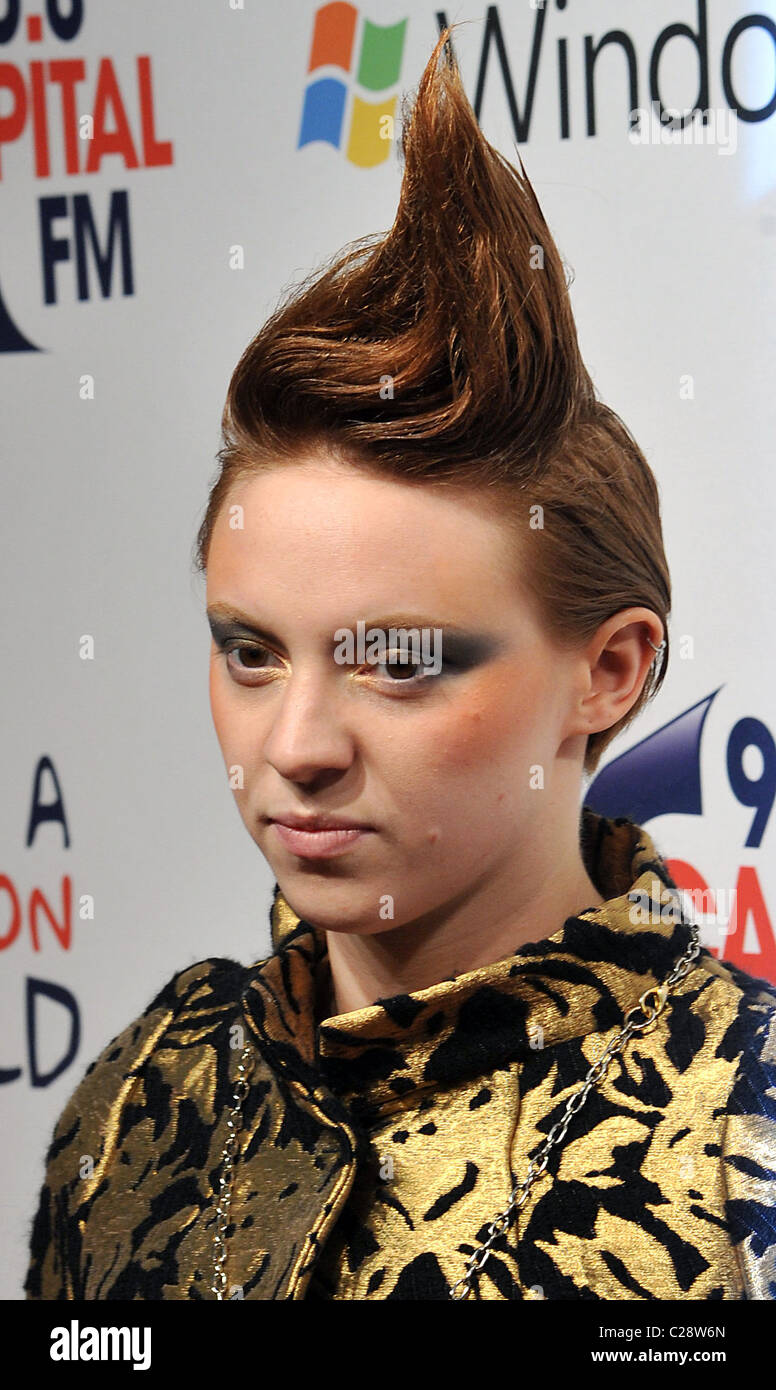 Elly Jackson of La Roux The Jingle Bell Ball held at the O2 Arena ...
