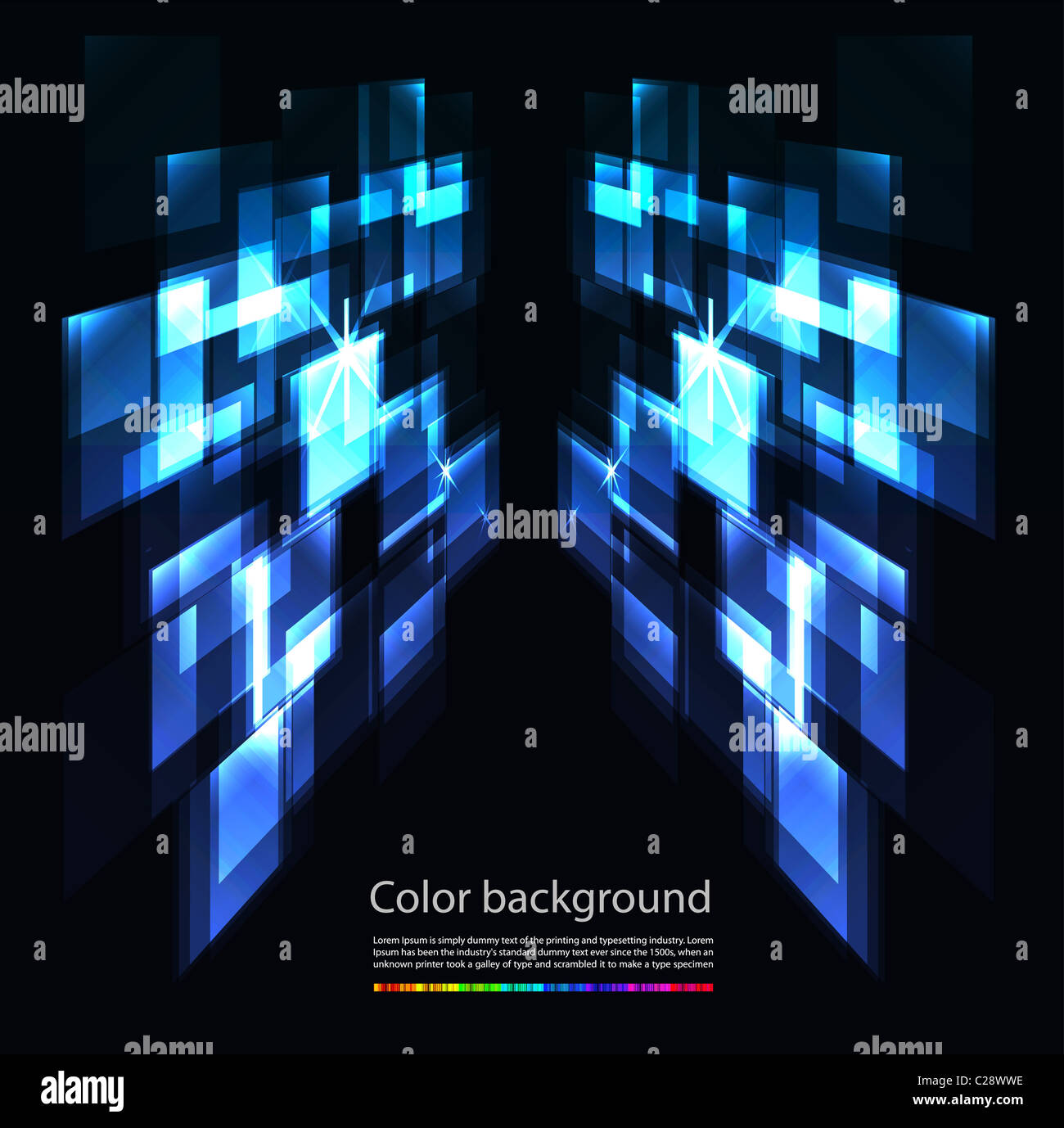 Abstract retro technology vector background on black. Eps 10 Stock ...