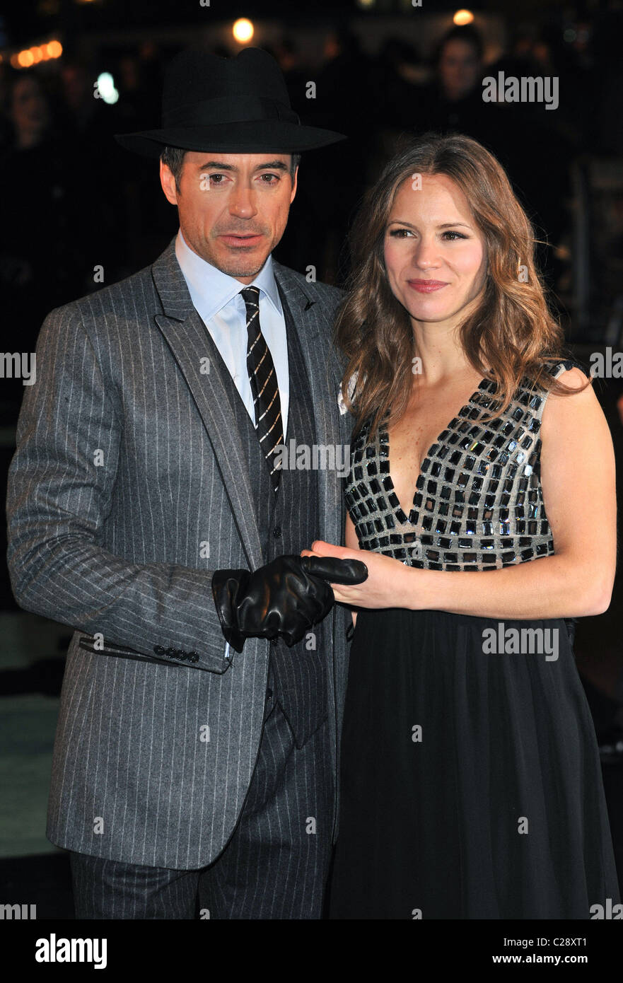 Robert Downey Jnr and Susan Downey Sherlock Holmes - UK film premiere ...