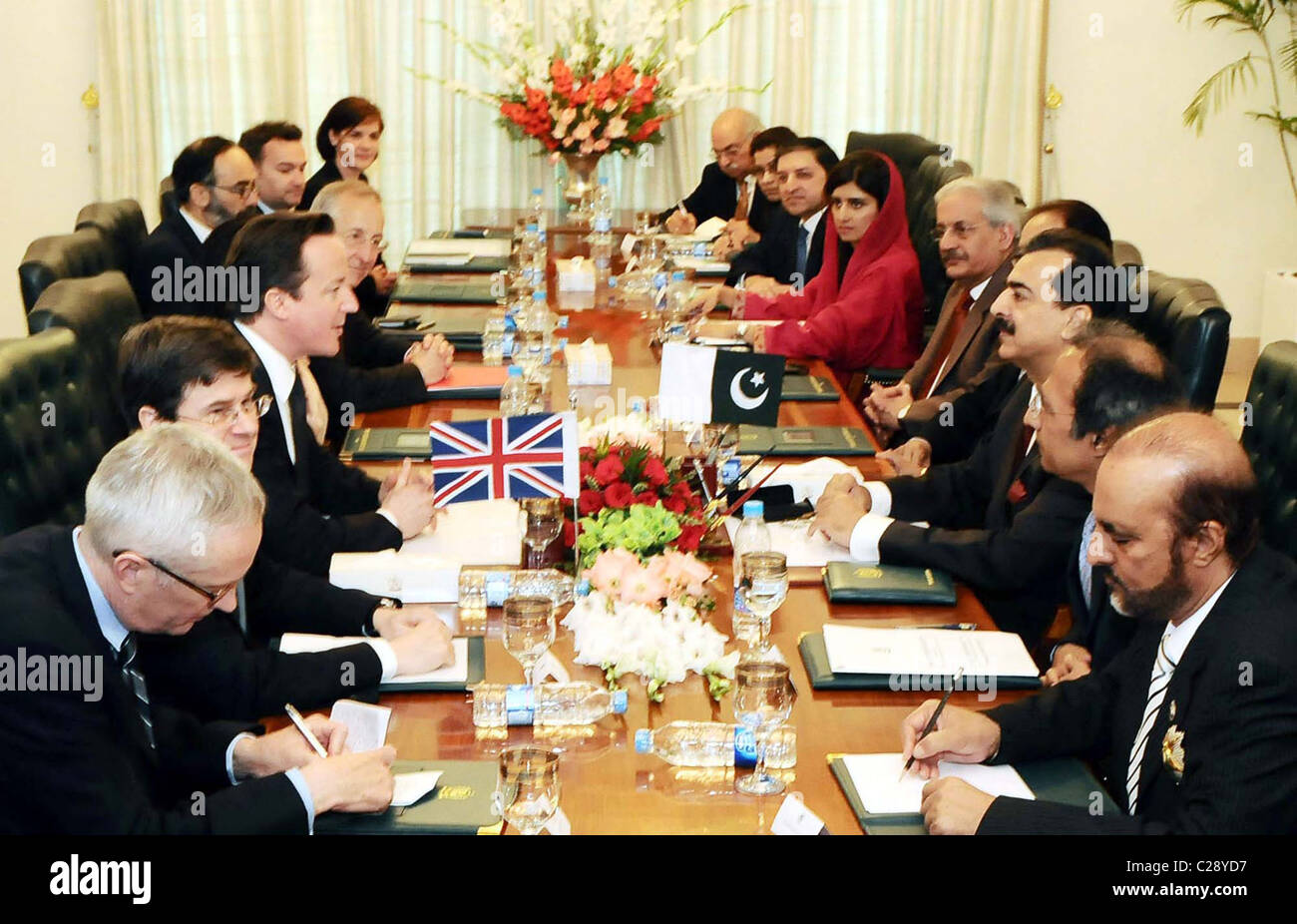 Prime Minister, Syed Yousuf Raza Gilani and UK Prime Minister, David ...