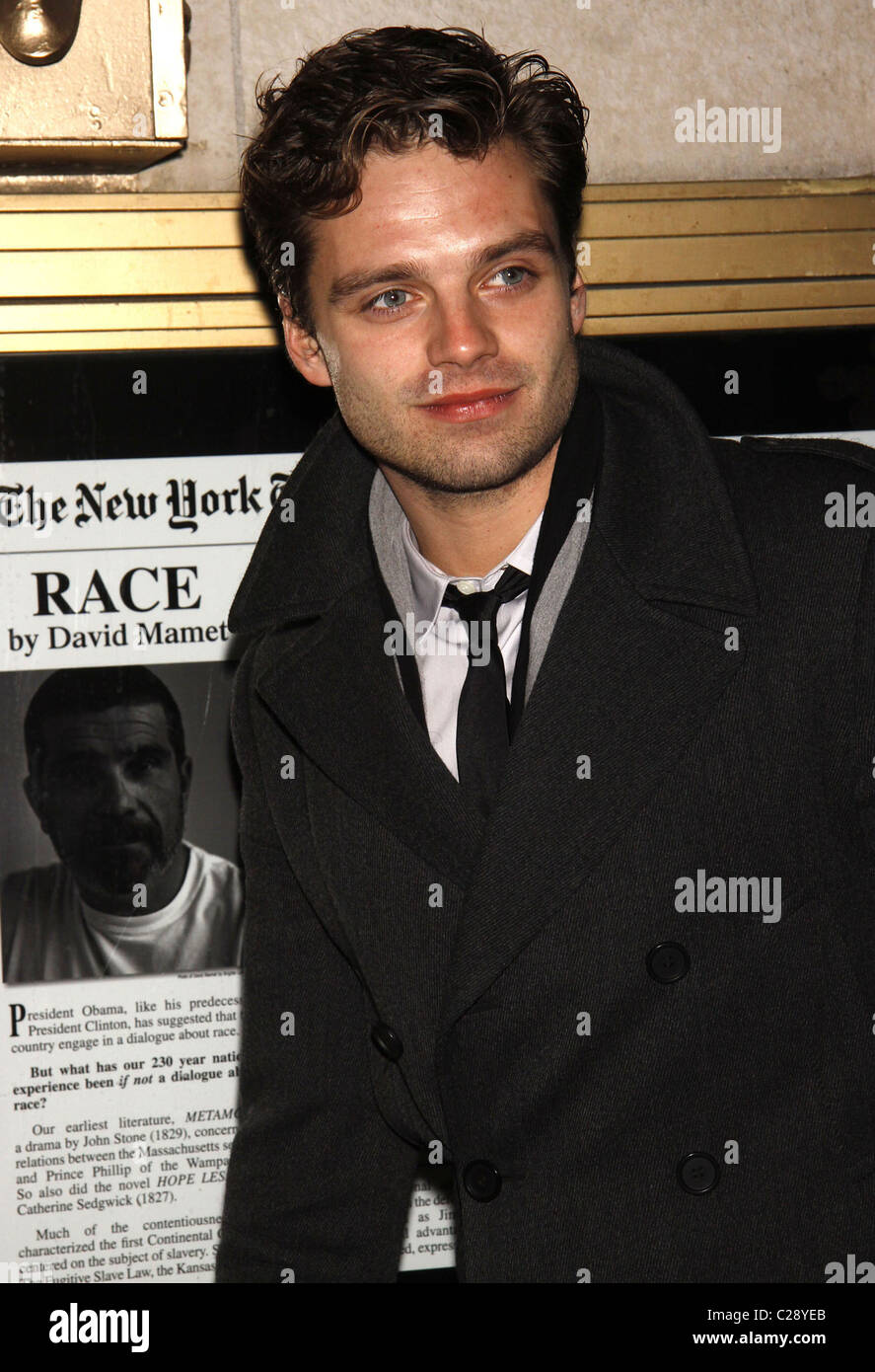 Sebastian Stan Opening night of the Broadway play 'Race' at the Ethel ...