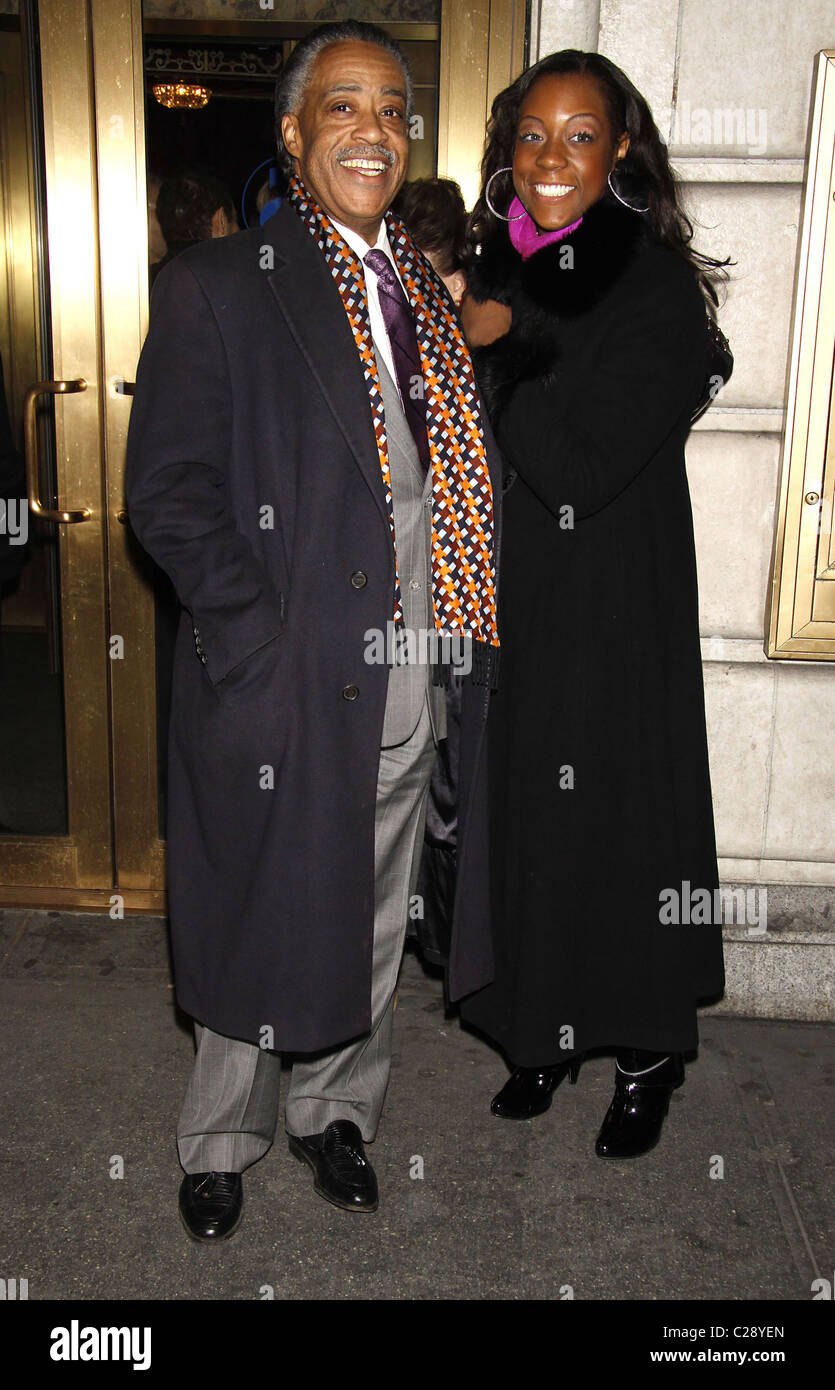Al Sharpton And His Daughter Dominique Sharpton Opening Night Of The Broadway Play Race At The