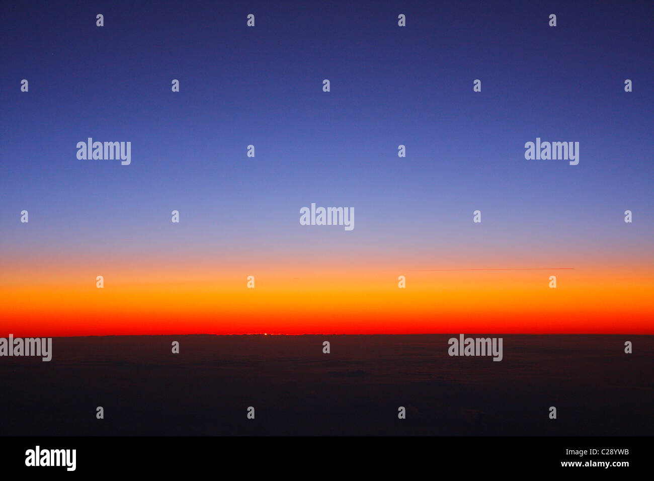 hight altitude sunset Stock Photo - Alamy