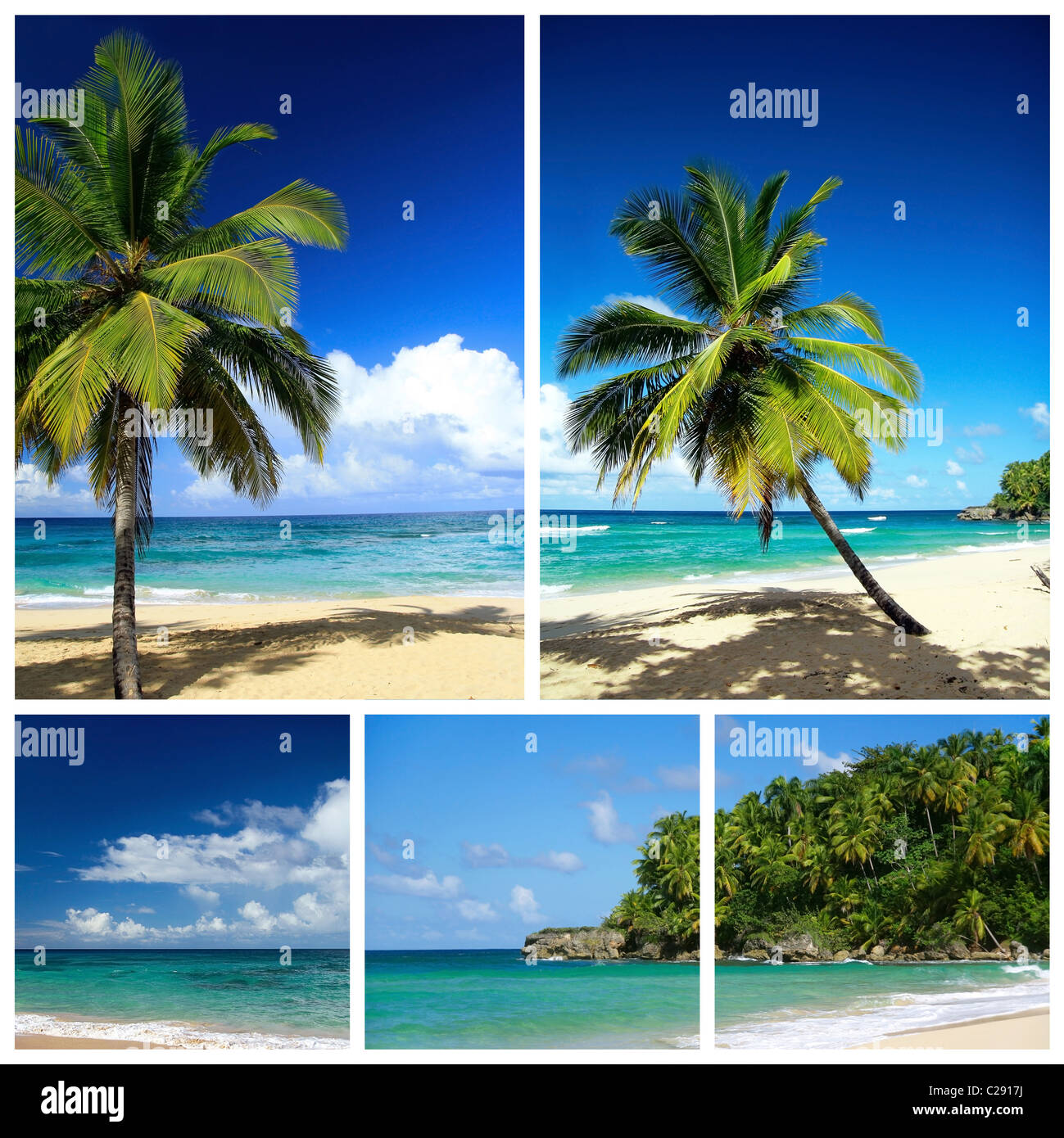 Beach collage hi-res stock photography and images - Alamy