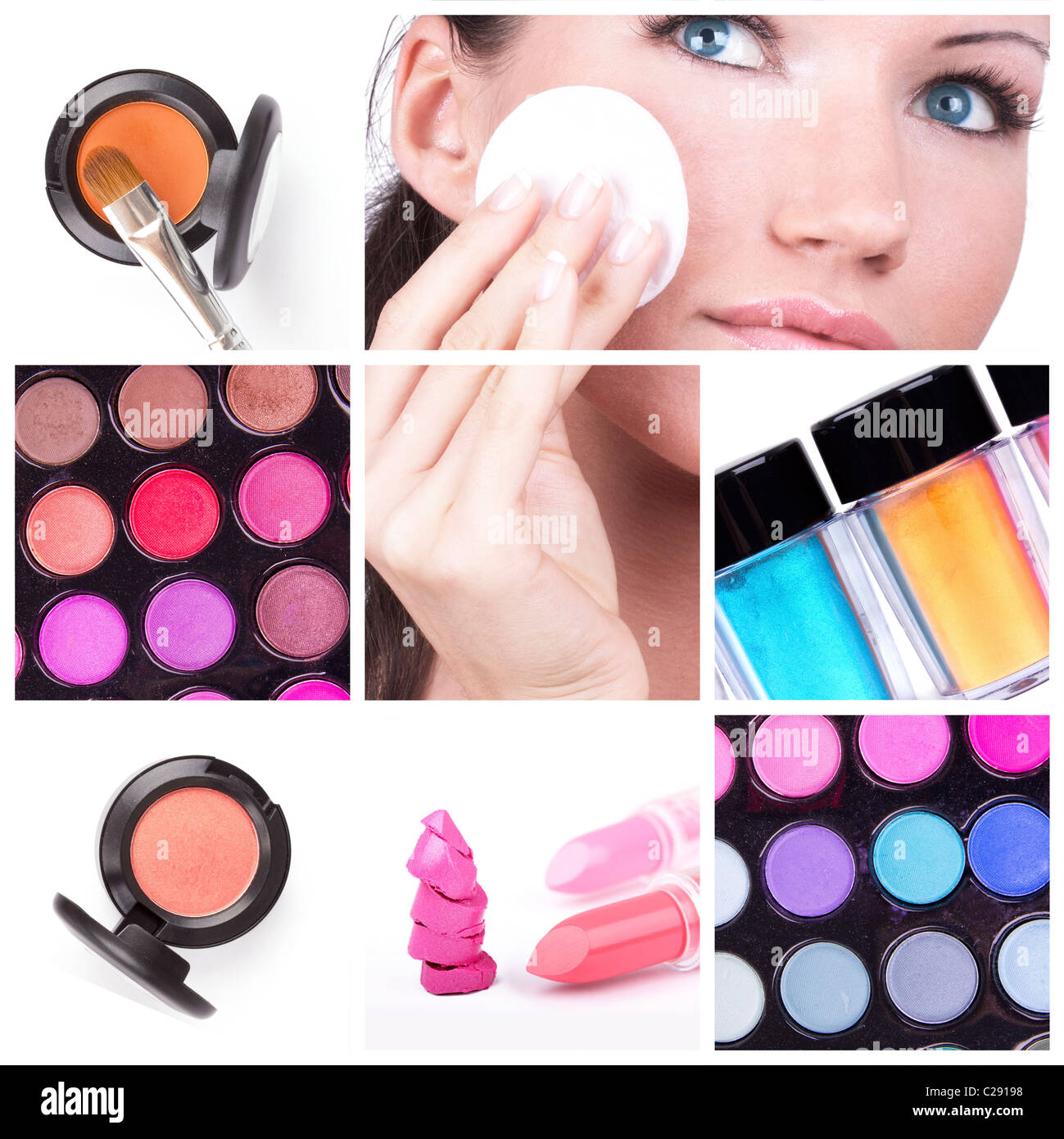 Makeup collage hi-res stock photography and images - Alamy