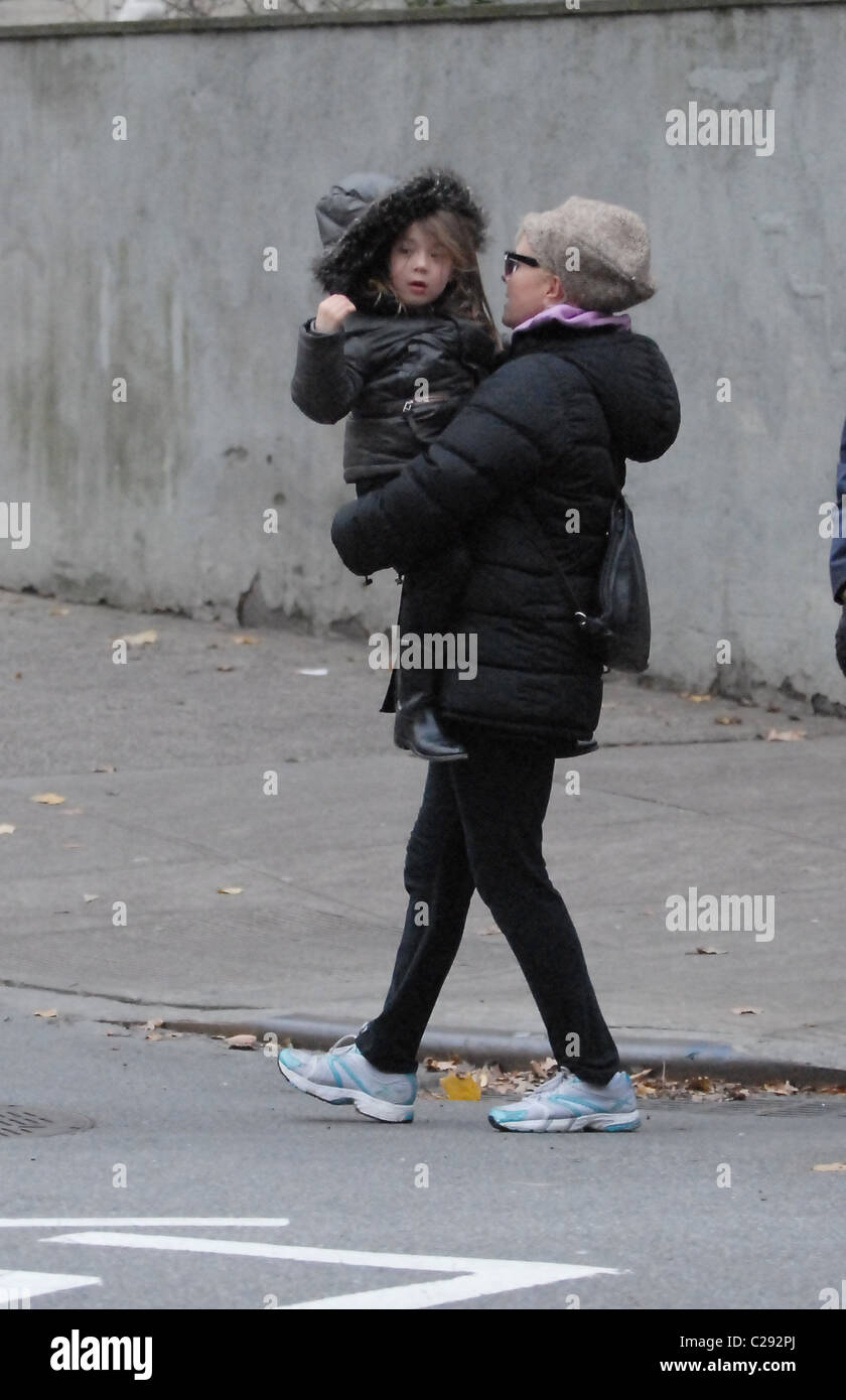 Debra Lee Furness and Family out and about in The West Village New York ...
