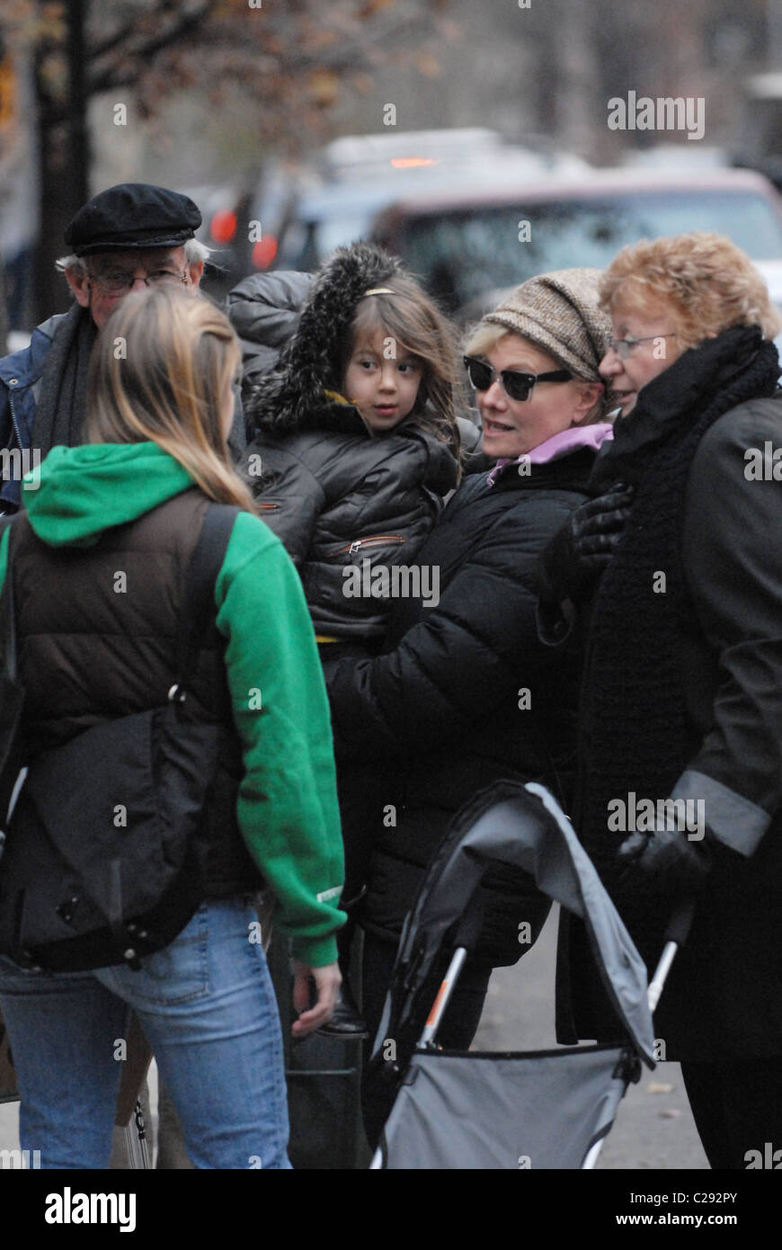 Debra Lee Furness and Family out and about in The West Village New York ...