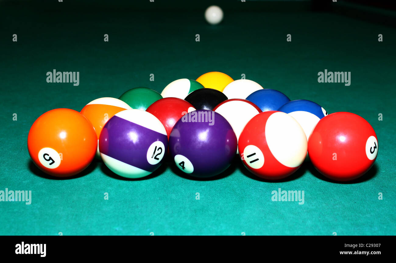 balls for billiards Stock Photo - Alamy