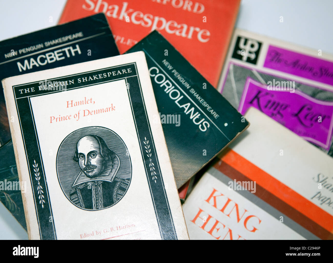 Volumes of plays by William Shakespeare Stock Photo - Alamy