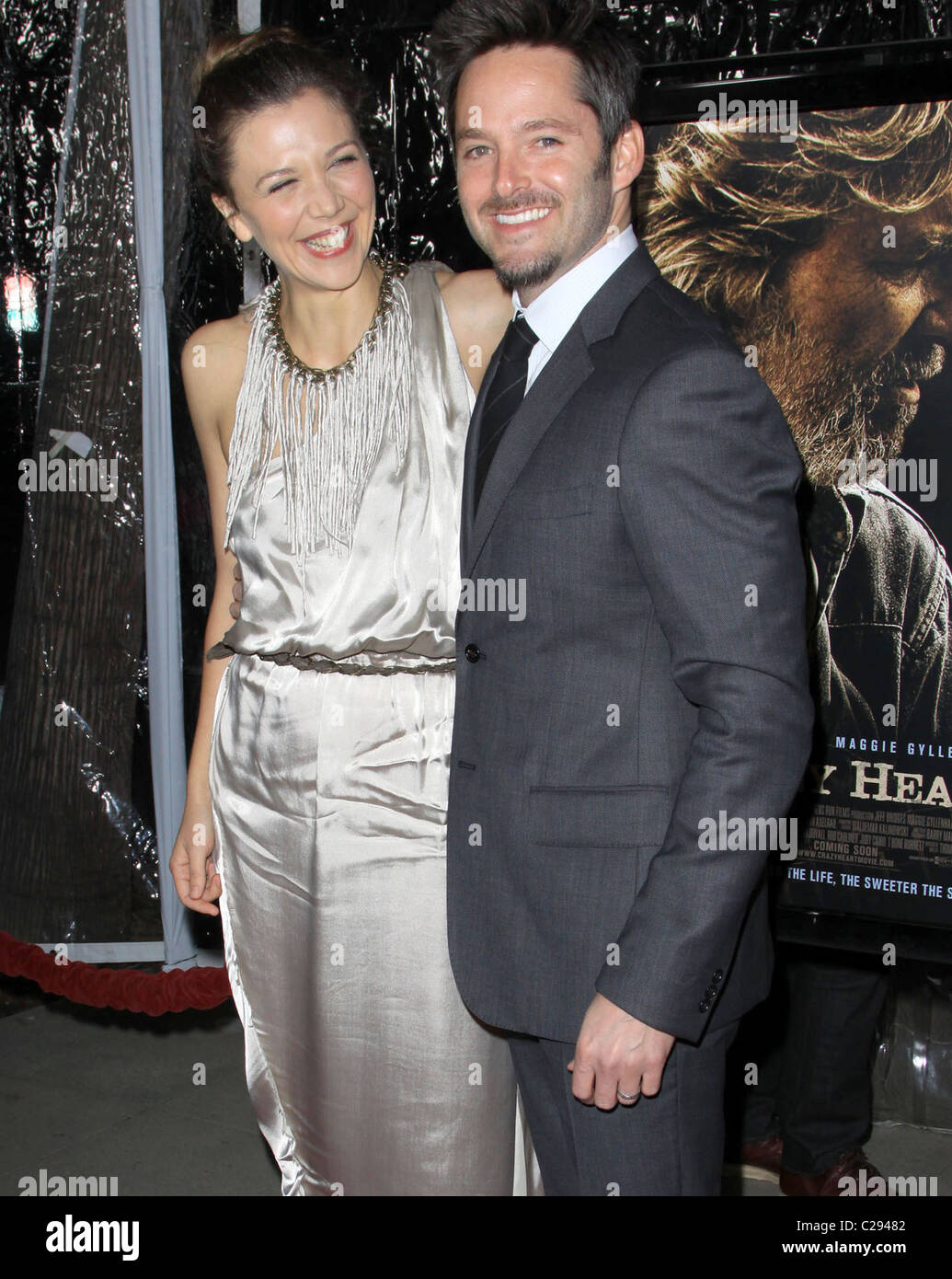 Maggie Gyllenhaal and Scott Cooper arrive for the LA premier of Crazy ...