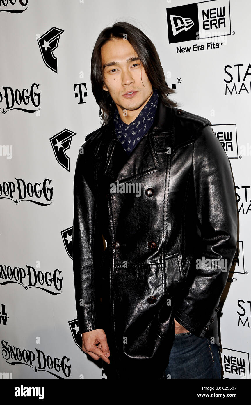 Karl Yune arrives at the famous stars & straps 10th anniversary and ...