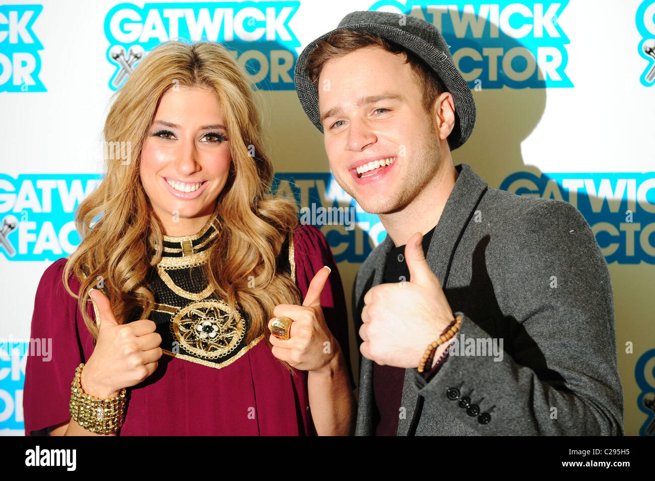 X Factor runners up, Stacey Solomon and Olly Murs launch "The Gatwick X ...