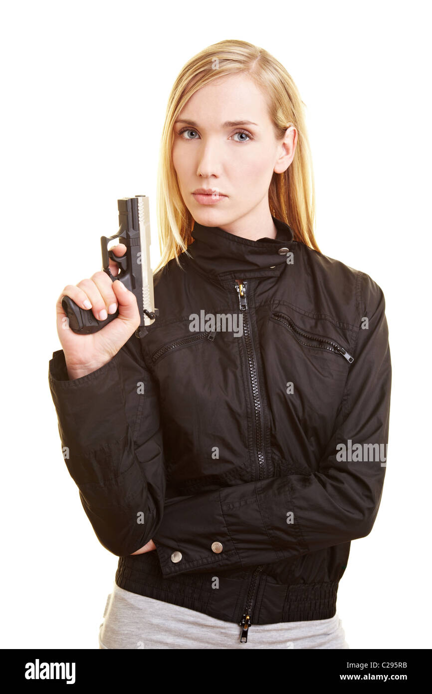 Gun target practice woman hi-res stock photography and images - Alamy