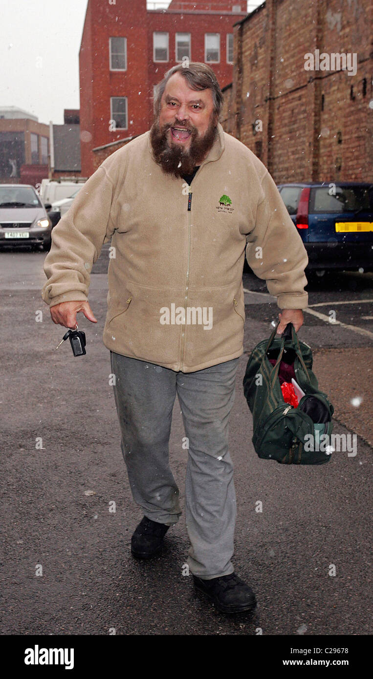 Brian Blessed arriving at the New Wimbledon Theatre to appear in ...