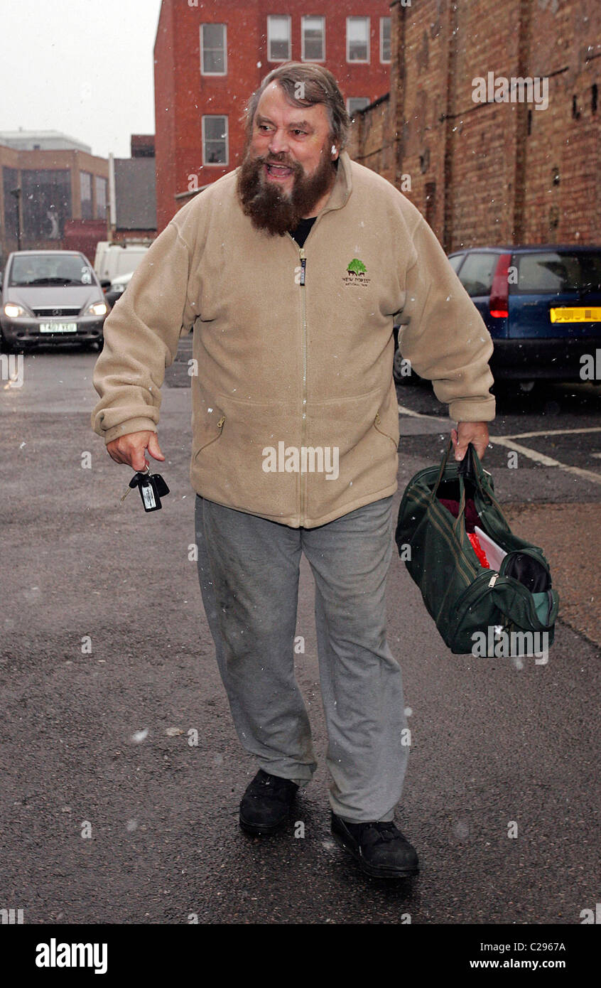 Brian Blessed arriving at the New Wimbledon Theatre to appear in ...
