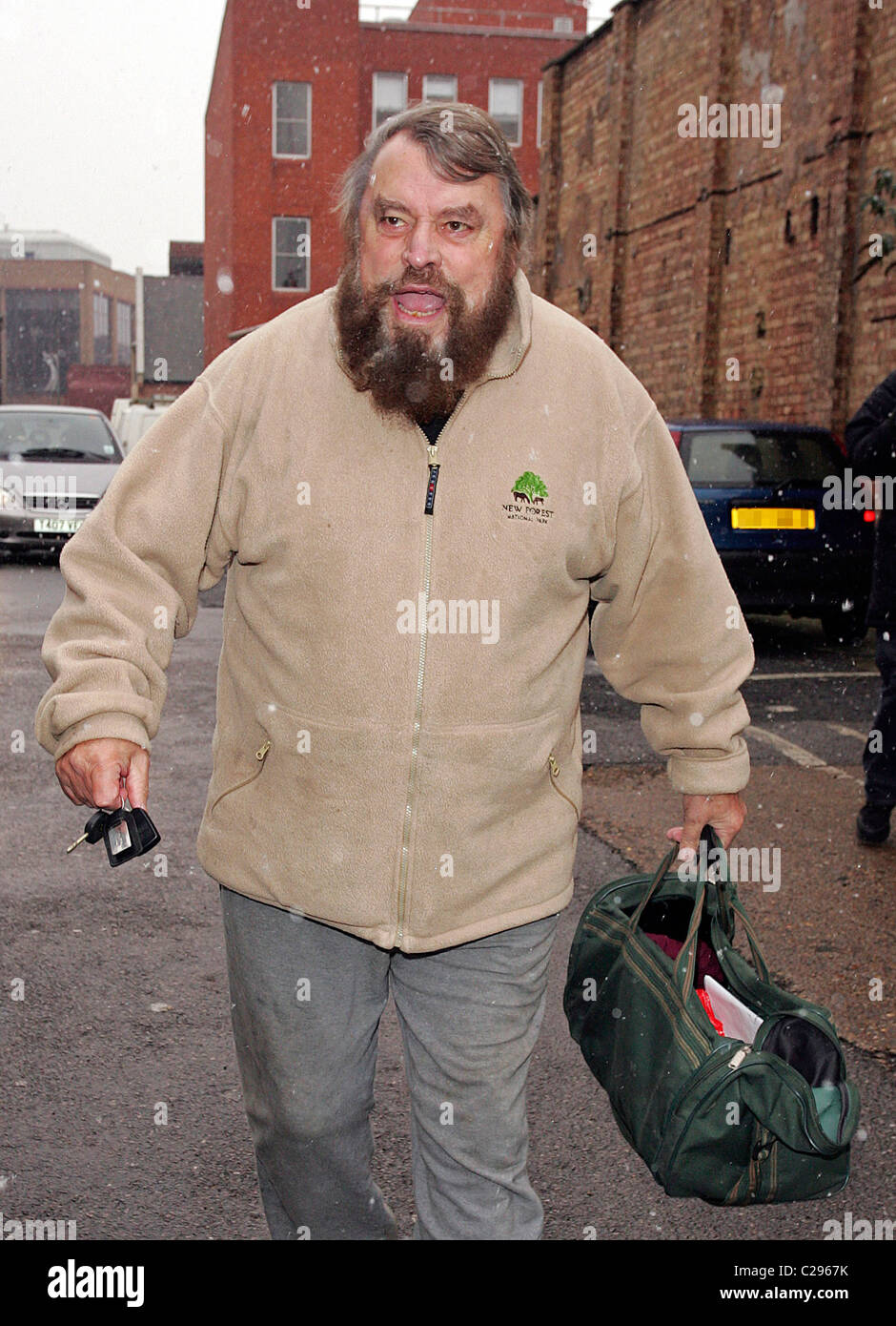 Brian Blessed arriving at the New Wimbledon Theatre to appear in ...