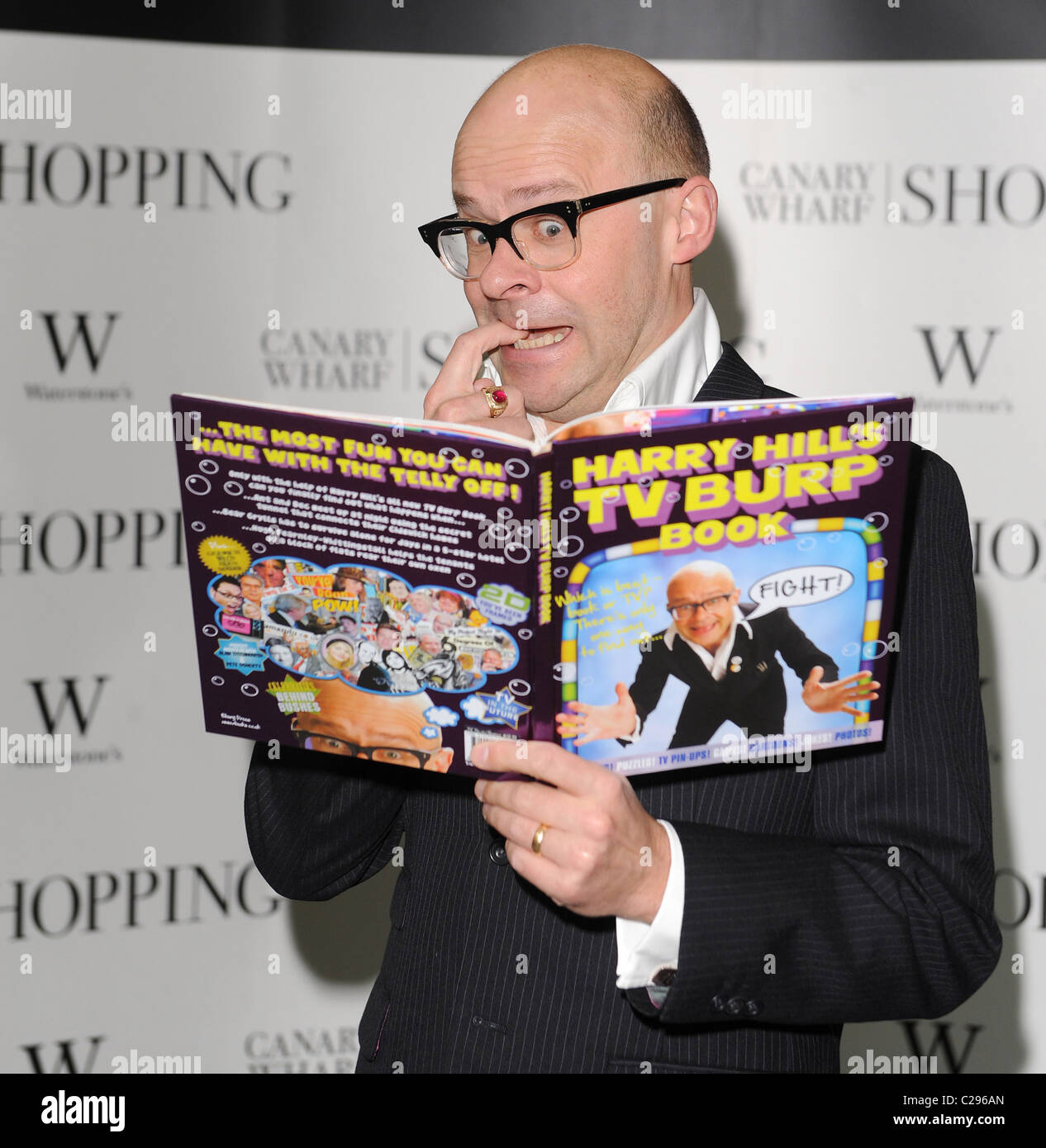 Harry Hill signing copies of his book 'Harry Hill's TV Burp Book ...