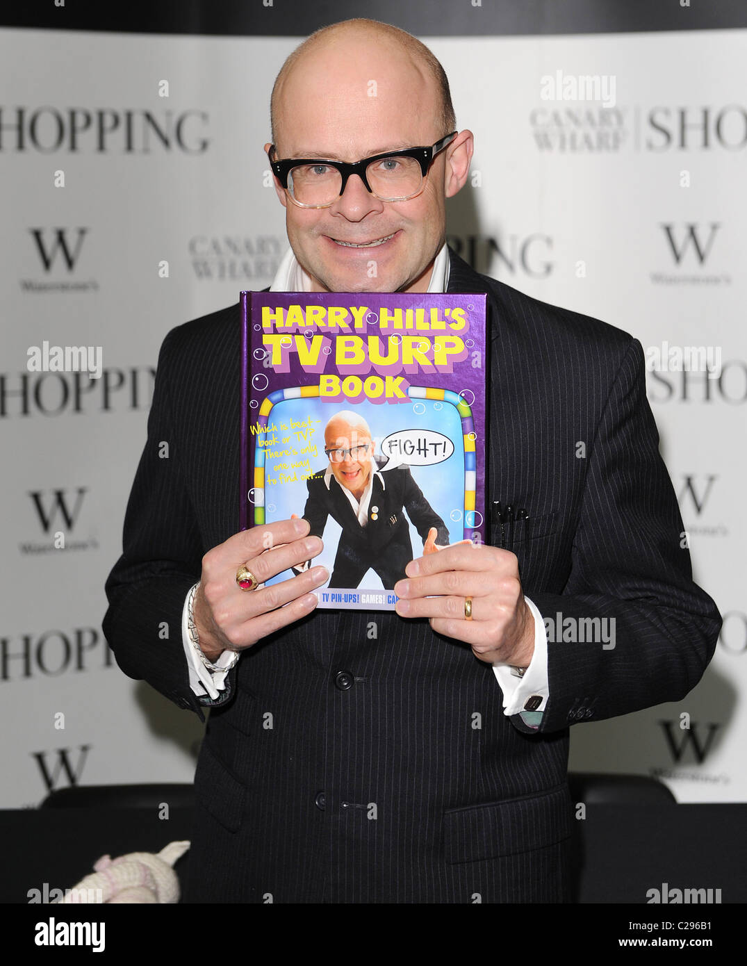 Harry Hill signing copies of his book 'Harry Hill's TV Burp Book ...