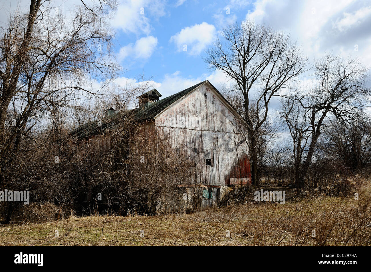 Decaying and neglected barn in Northern Illinois, USA Stock Photo - Alamy