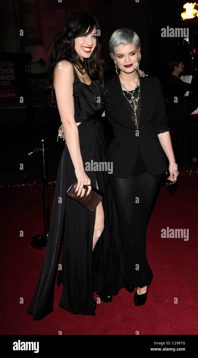 Pixie Geldof & Daisy Lowe British Fashion Awards held at the Royal ...