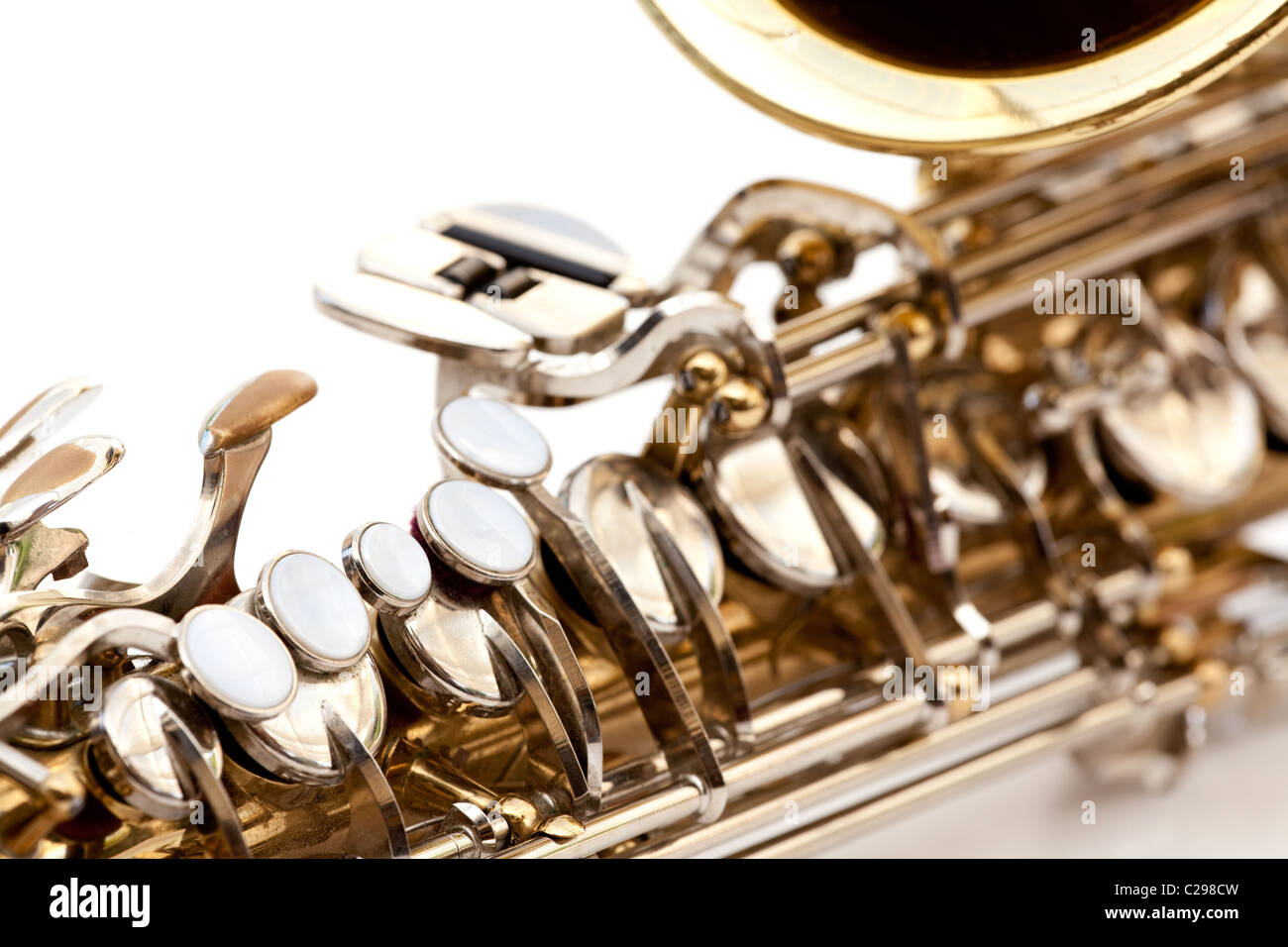 Closeup saxophone detail hi-res stock photography and images - Alamy