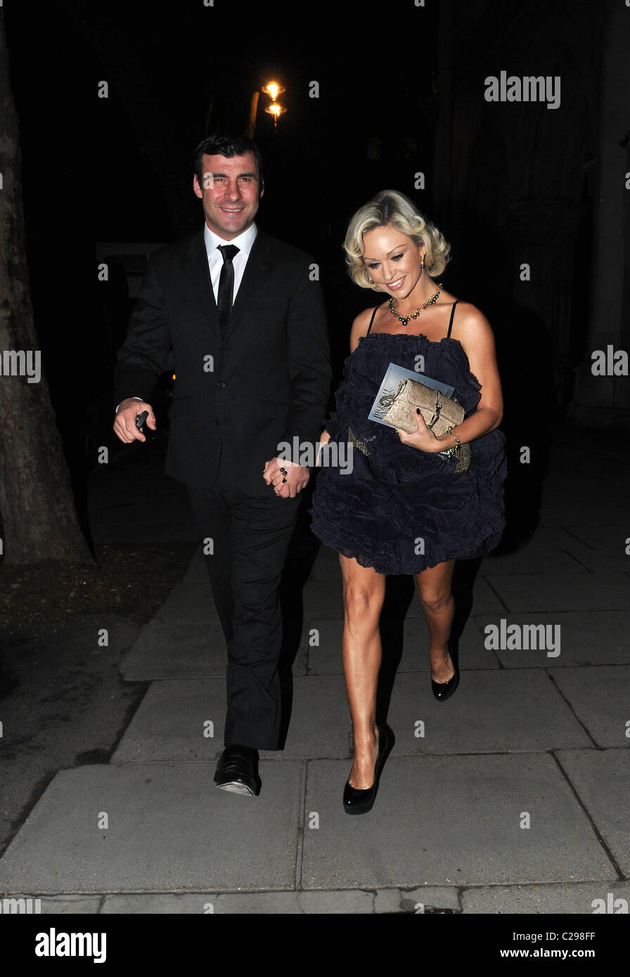 Kristina Rihanoff and Joe Calzaghe British Fashion Awards held at the ...