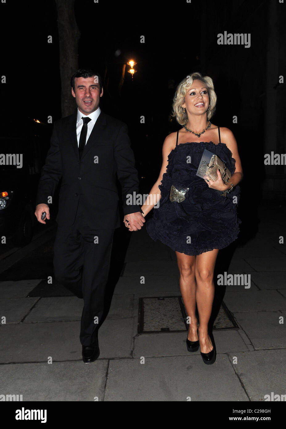 Kristina Rihanoff and Joe Calzaghe British Fashion Awards held at the ...