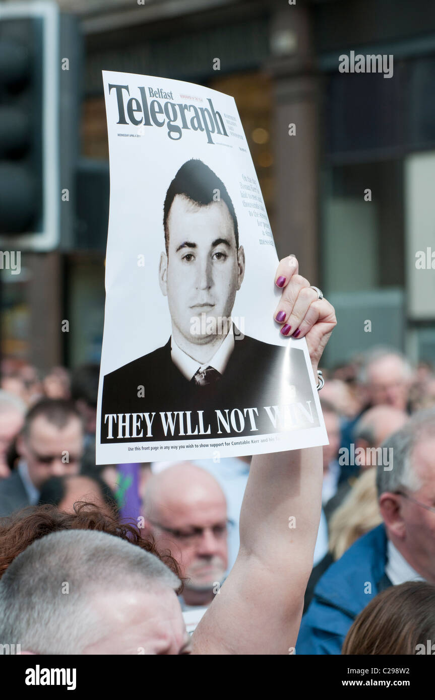 Peace Rally against the murder of Police Constable Ronan Kerr in Omagh ...